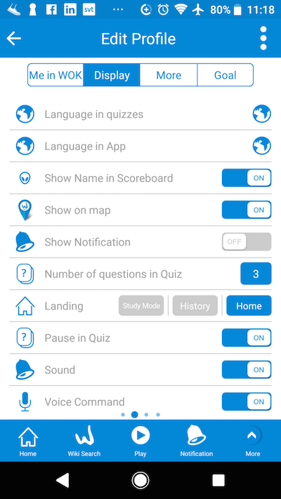 Wikimaster - يمكنك التحكم الصوتي في الاجابه عن الاسئله